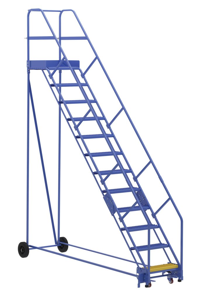 Vestil Warehouse Ladder 50 Deg Grip 12 Stp 21In | Material Handling USA