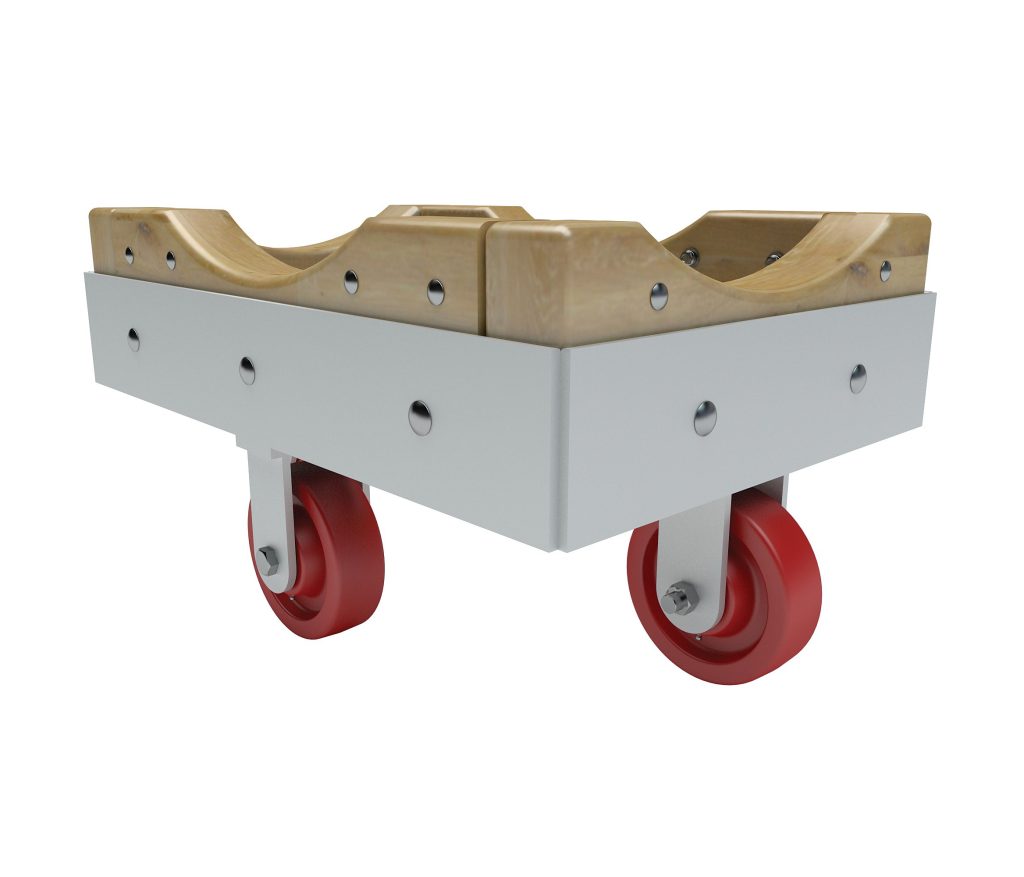 Vestil Wood/Steel Dolly - Phenolic Wheels 24X36 | Material Handling USA