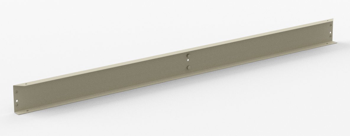 Tennsco 47.5" Long Extra Heavy Duty Left-to-Right Shelf Support, Sand ...